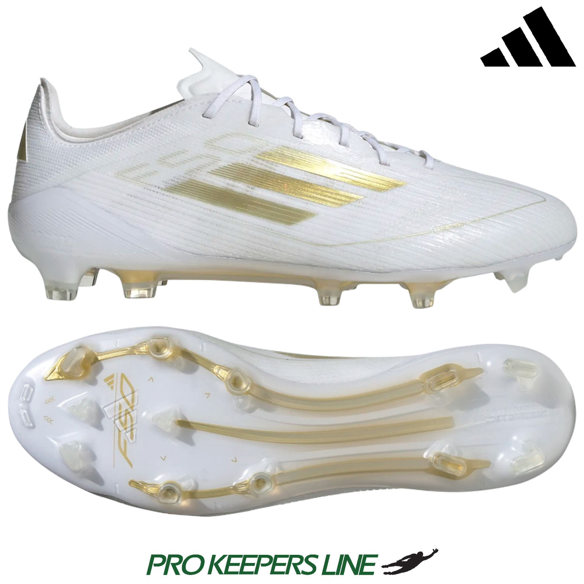 ADIDAS F50 ELITE FG FOOTWEAR WHITE/GOLD METALLIC/FOOTWERA WHITE | UK 12 ...