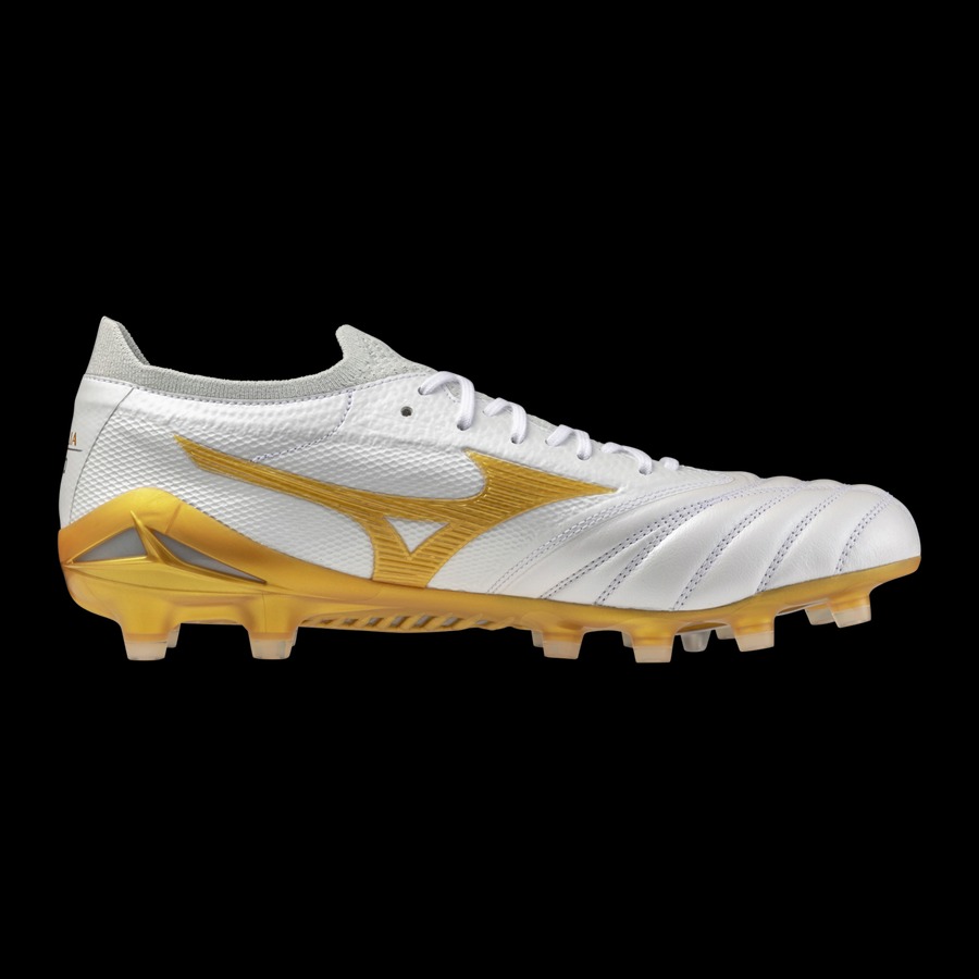 MIZUNO MORELIA NEO IV BETA JAPAN FG WHITE/M P GOLD/COOL GRAY 3C | US 10 ...