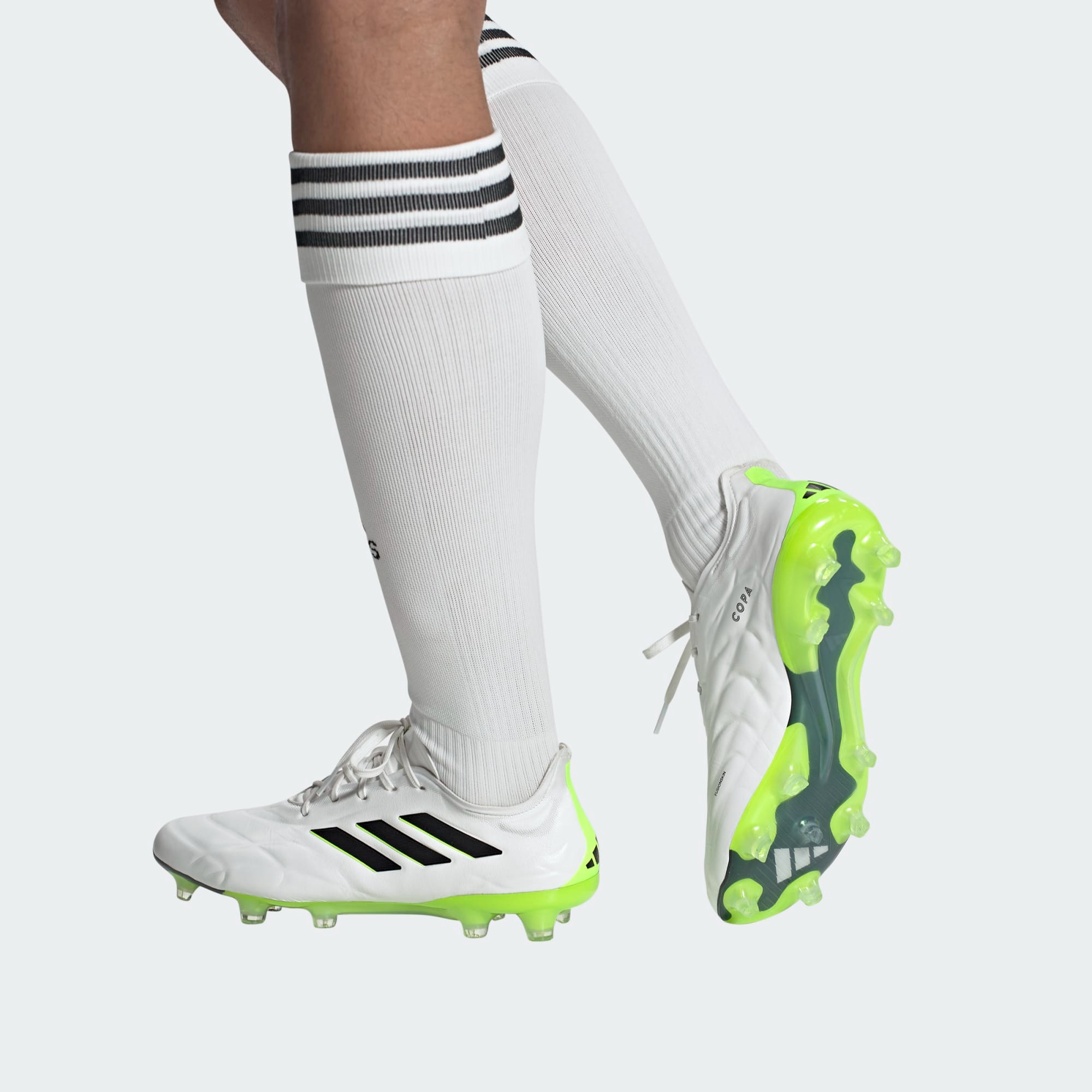 ADIDAS COPA PURE.1 FG FOOTWEAR WHITE/CORE BLACK/LUCID LEMON | UK 10.5 ...