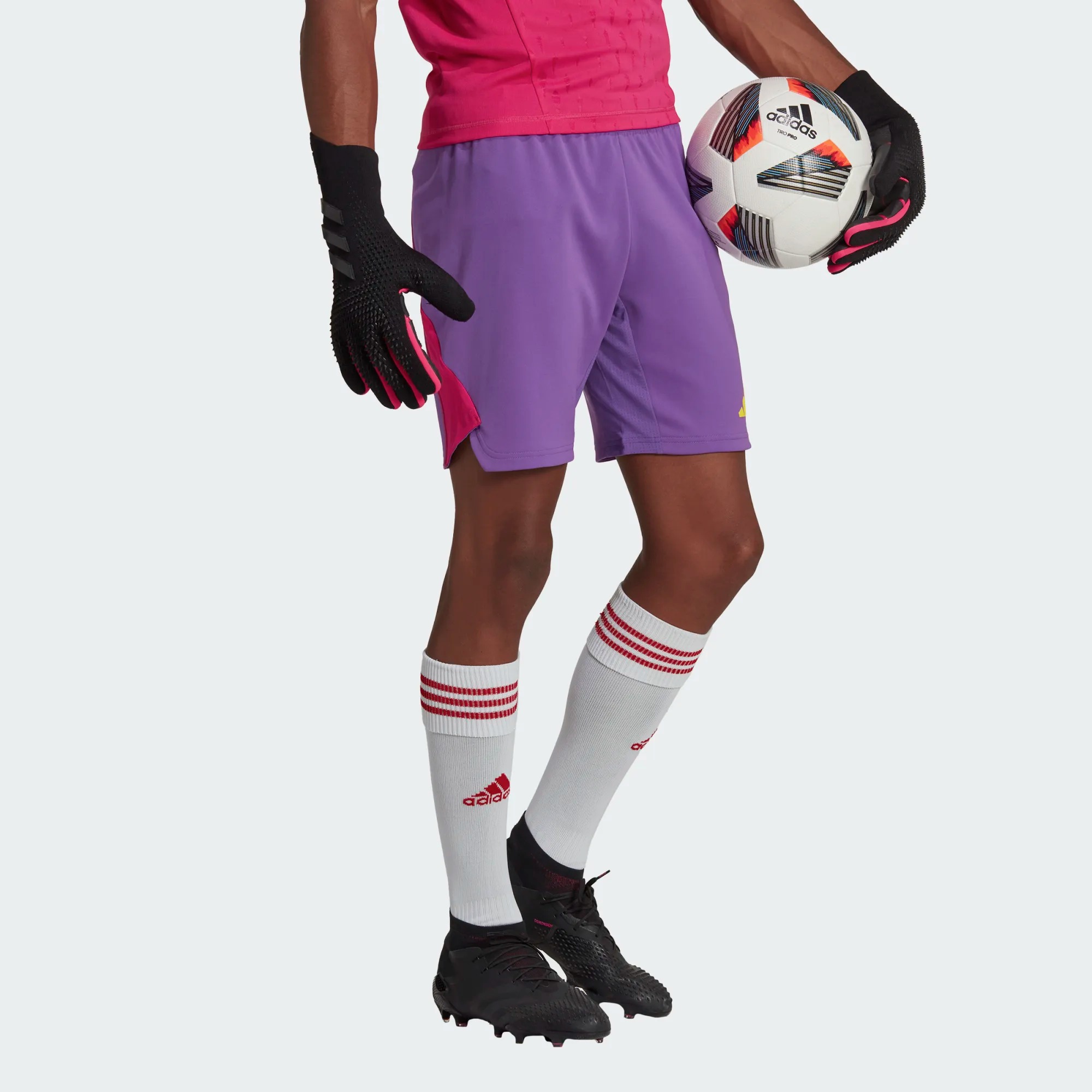 ADIDAS T23 PROMO GK SHORT ACTIVE PURPLE/TEREMA | XXL | HL0012-XXL-