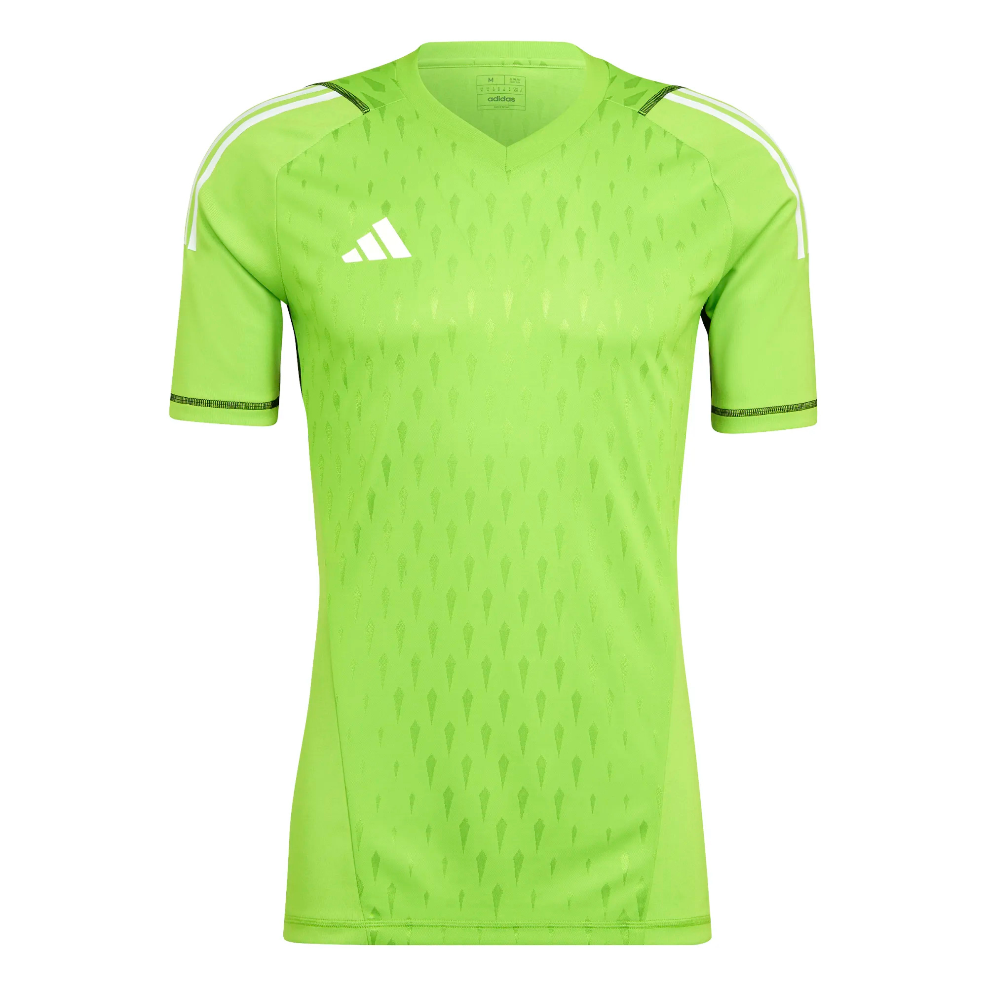 ADIDAS T23 PROMO GK JERSEY SHORT SLEEVE TEAM SEMI SOLAR GREEN | L | HE3157-L-