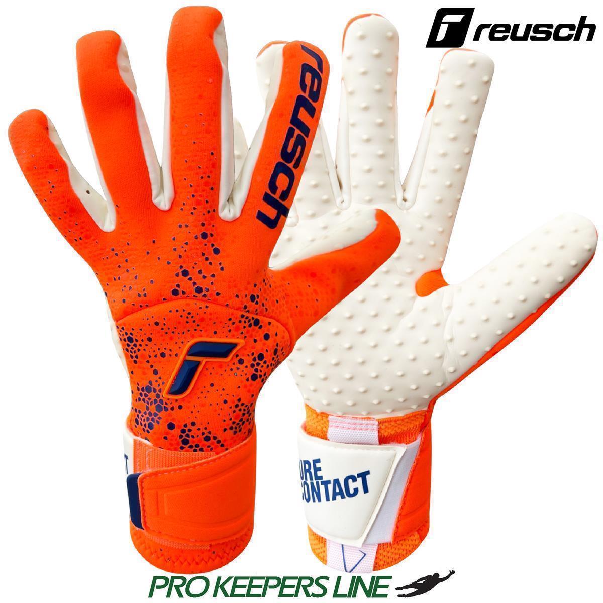 REUSCH PURE CONTACT SPEEDBUMP SHOCKING ORANGE/BLUE | 8 | 527000-2290-8