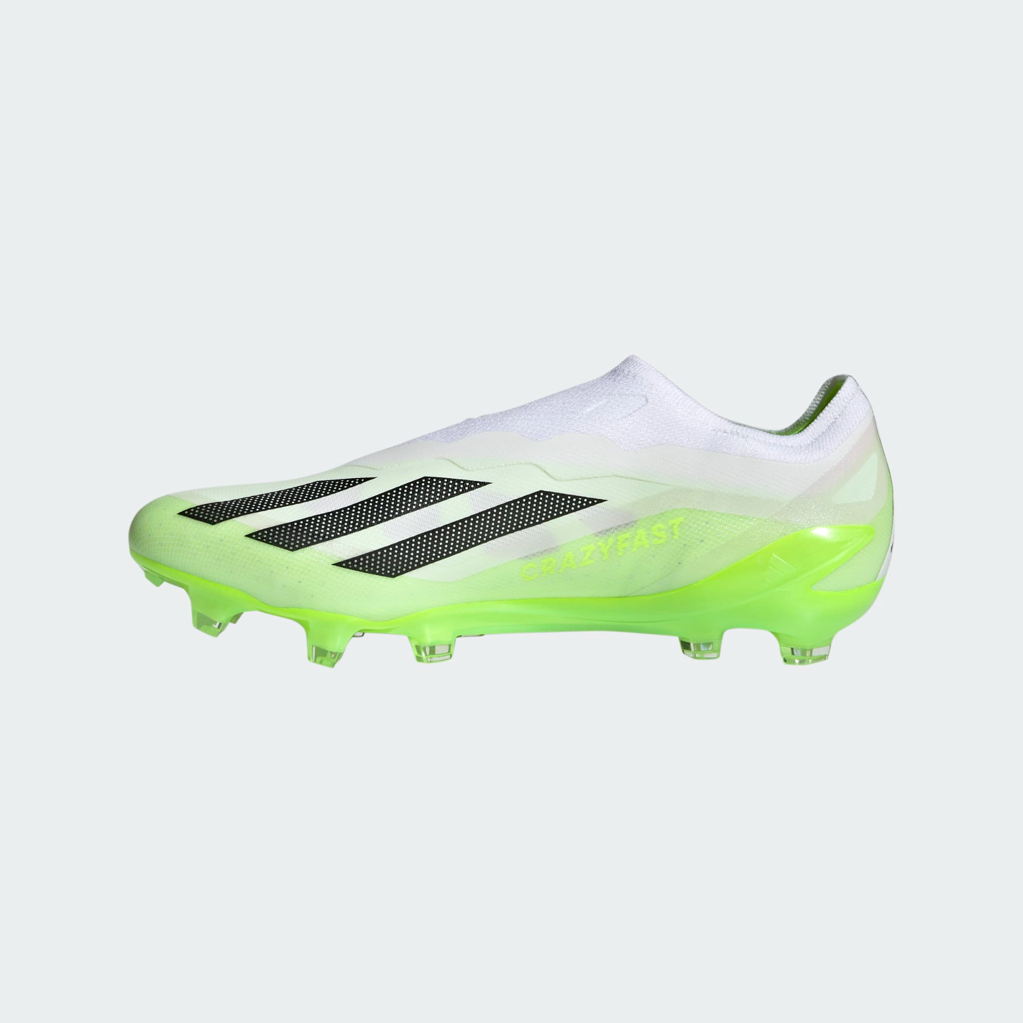 ADIDAS X CRAZYFAST.1 LL FG FOOTWEAR WHITE/CORE BLACK/LUCID LEMON | UK 9 ...