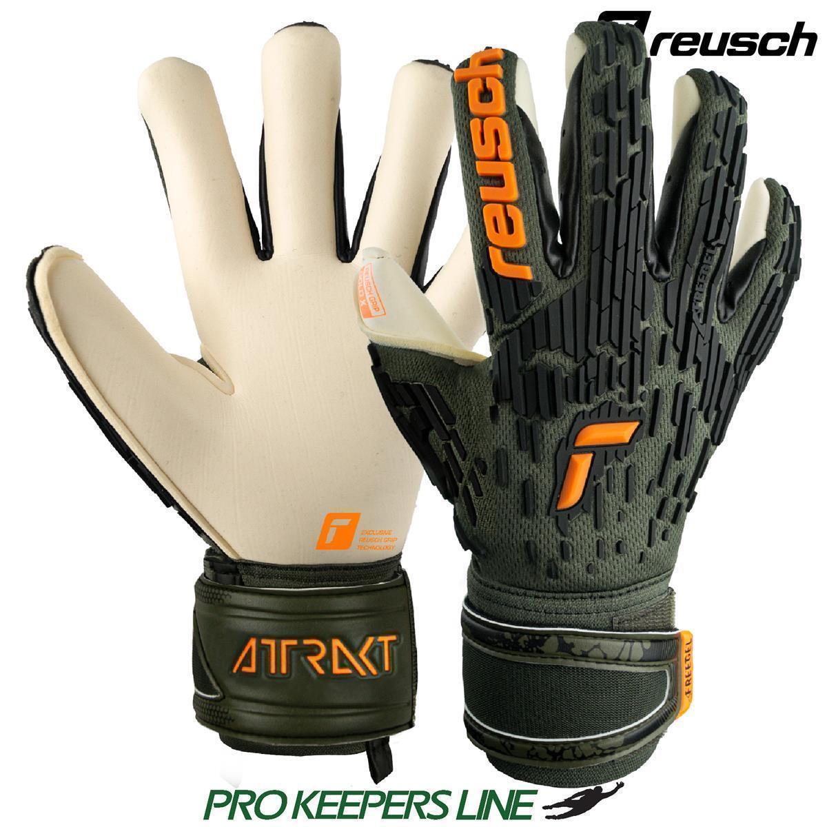 REUSCH ATTRAKT FREEGEL GOLD X DESERT GREEN/SHOCKING ORANGE | 12 ...