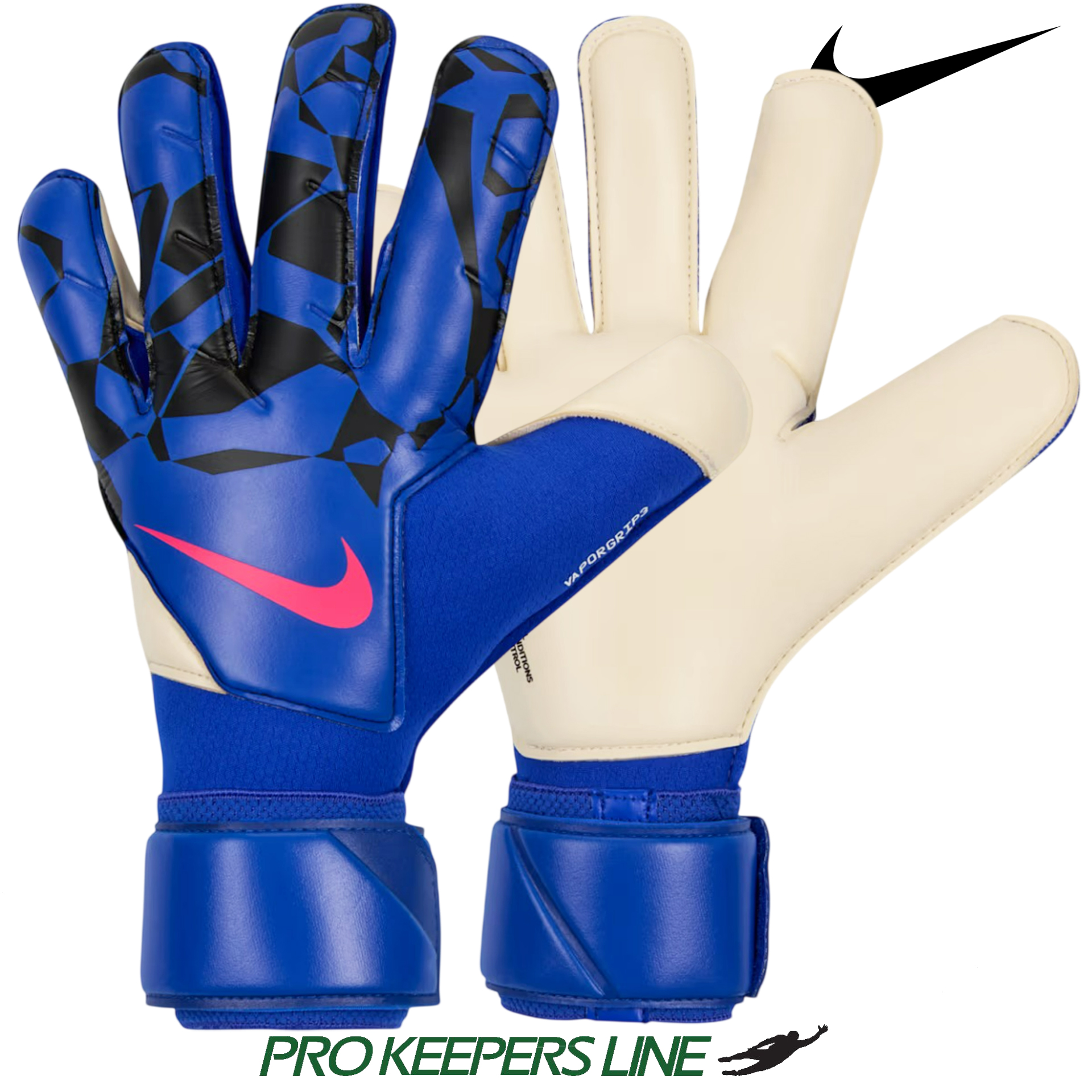 NIKE GK VAPOR GRIP3 RACER BLUE/BLACK/PINK BLAST | 6 | HQ0304-458-6