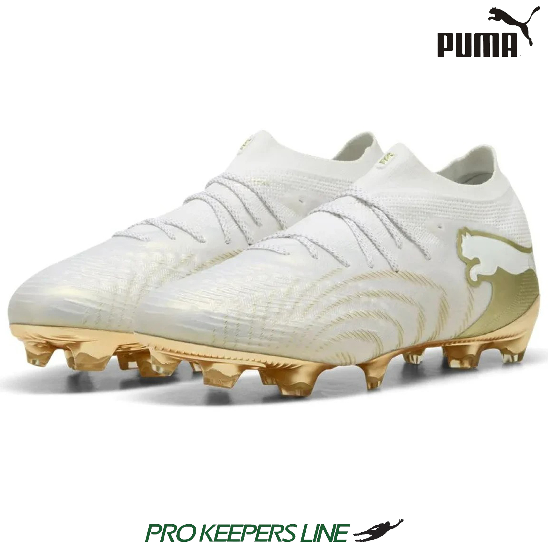 PUMA FUTURE 9 ULTIMATE FG PUMA WHITE-METALLIC GOLD-PUMA BLACK | UK 9 ...