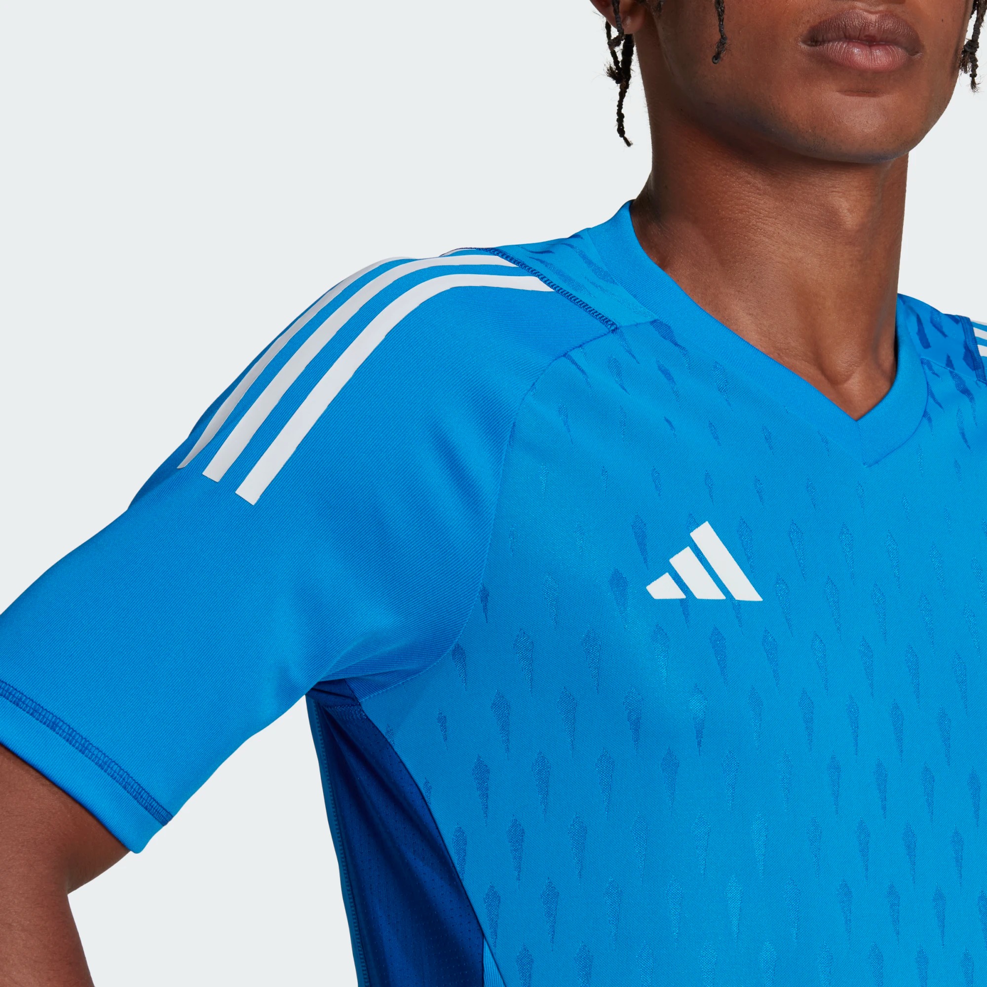 ADIDAS T23 PROMO GK JERSEY SHORT SLEEVE BLUE RUSH | L | HK7671-L-