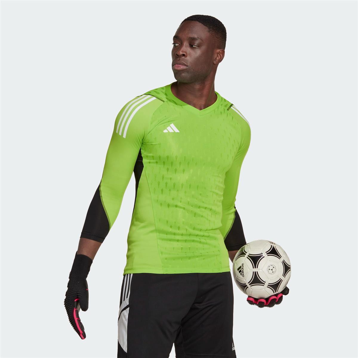 ADIDAS T23 PROMO GK JERSEY LS TEAM SEMI SOLAR GREEN | S | HE3156-S-