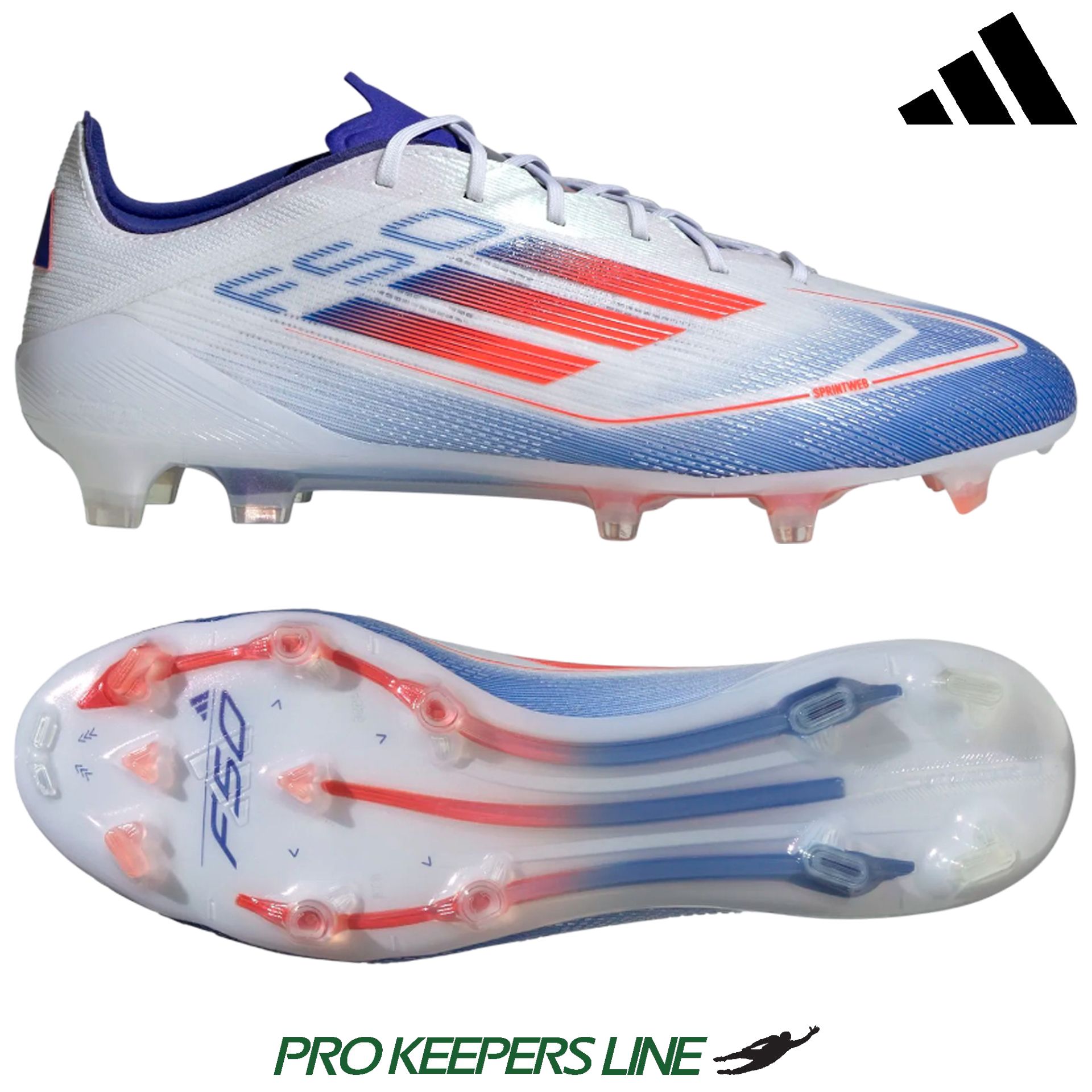 ADIDAS F50 ELITE FG WHITE/SOLAR RED/LUCID BLUE | UK 11 (US 11.5 / EU 46 ...