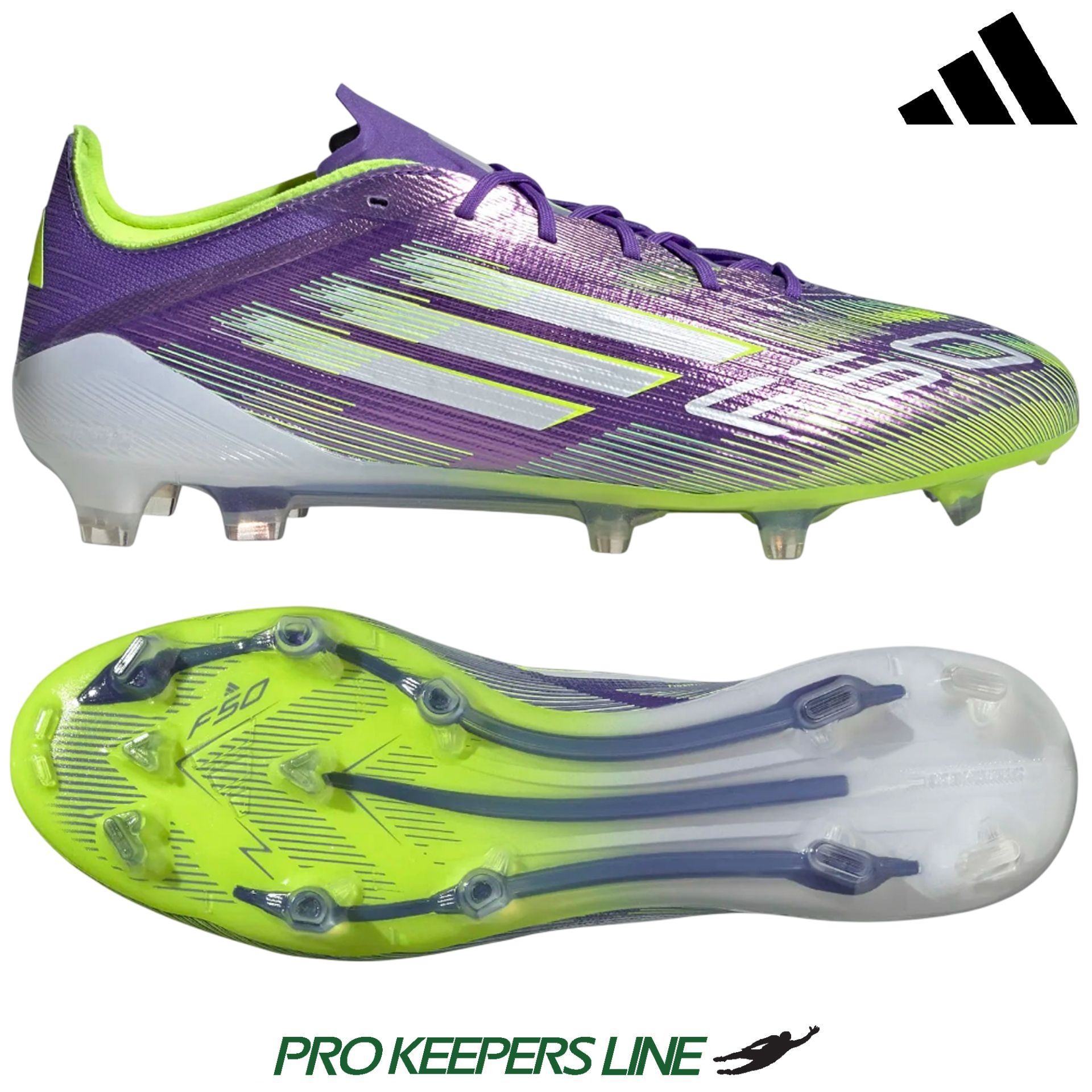 ADIDAS F50 ELITE FG PURPLE RUSH/WHITE/LUCID LEMON | UK 9 (US 9.5 / EU ...
