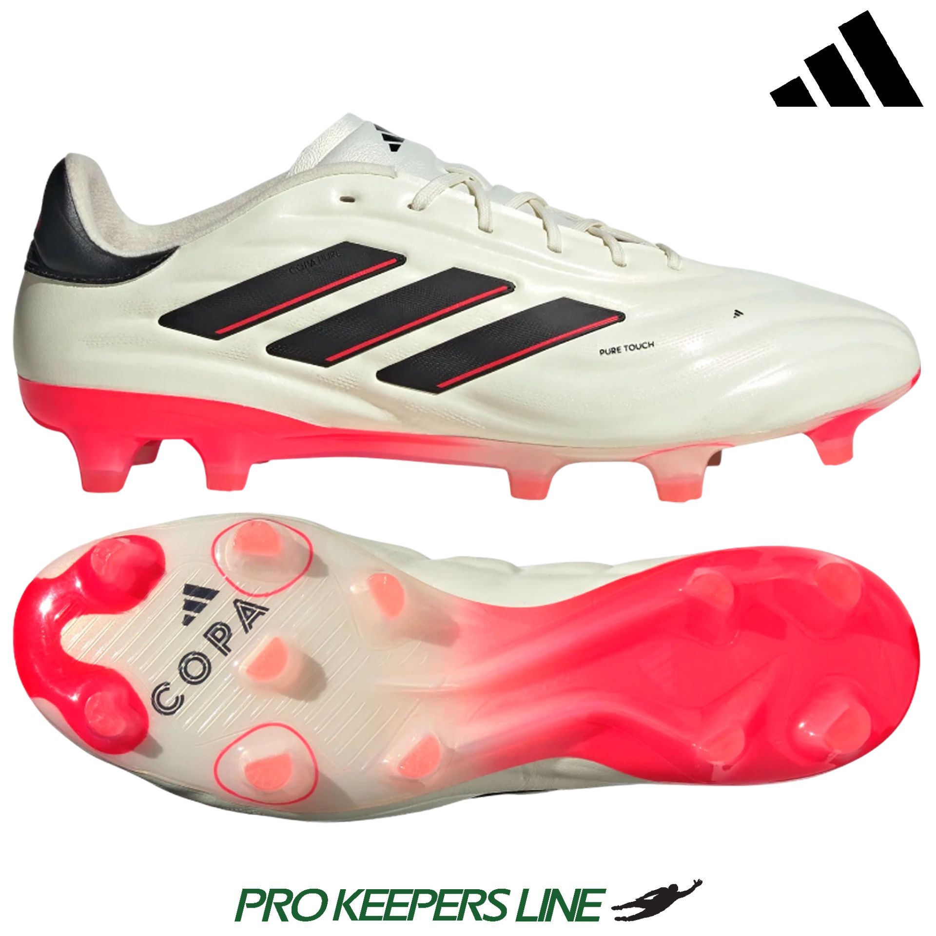 ADIDAS COPA PURE 2 ELITE FG IVORY/CORE BLACK/SOLAR RED | UK 11.5 (US 12 ...